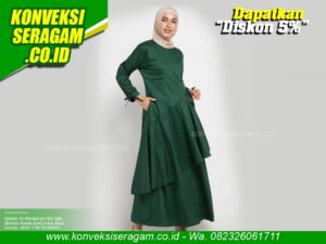 Baju Hijau Botol Cocok Dengan Jilbab Warna Apa | Konveksi Seragam